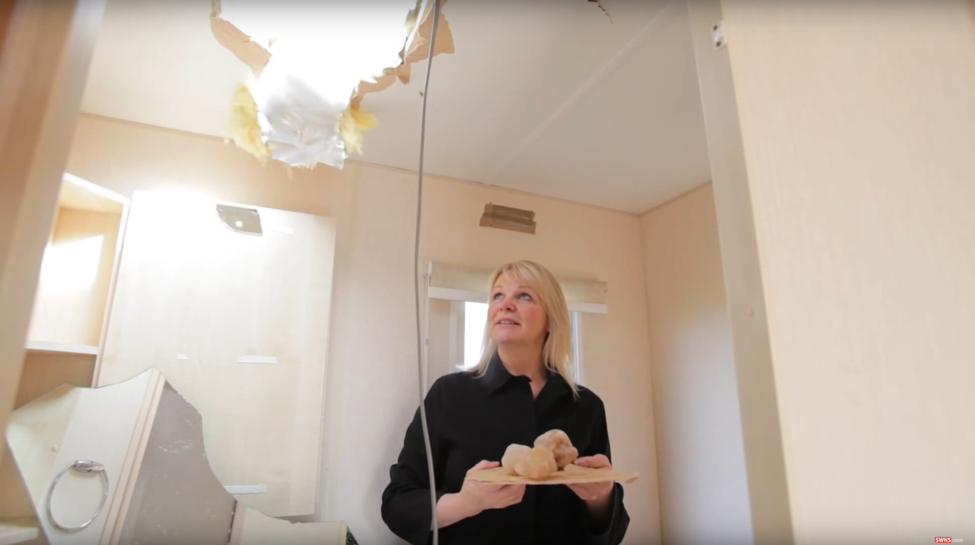 Holy Crap! Frozen Airplane Poop Crashes Through British Woman's Roof